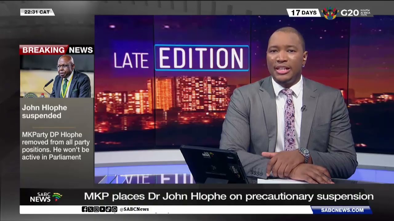 MKP places Dr John Hlophe on precautionary suspension | Breaking News ...